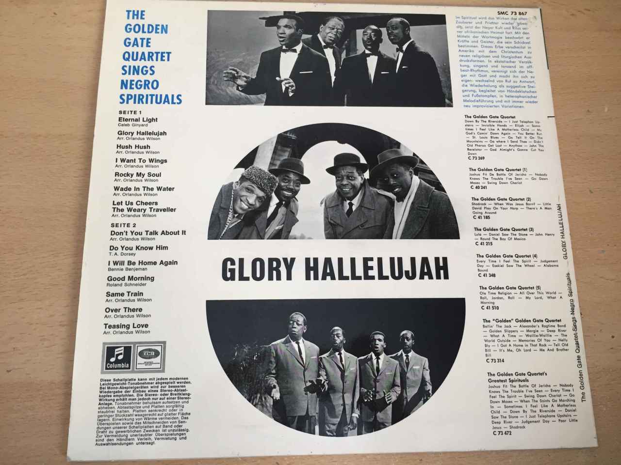 The Golden Gate Quartet ‎– Glory Hallelujah Plak, CD, DVD Satın Al