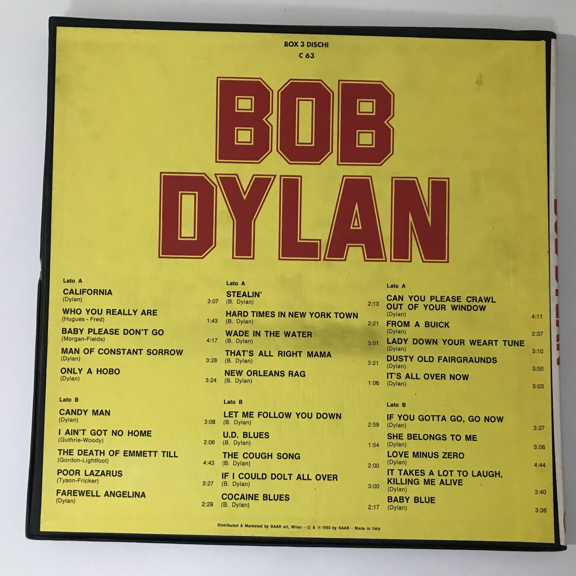 Bob Dylan – Bob Dylan (3 LP Kutulu Set) Plak, CD, DVD Satın Al