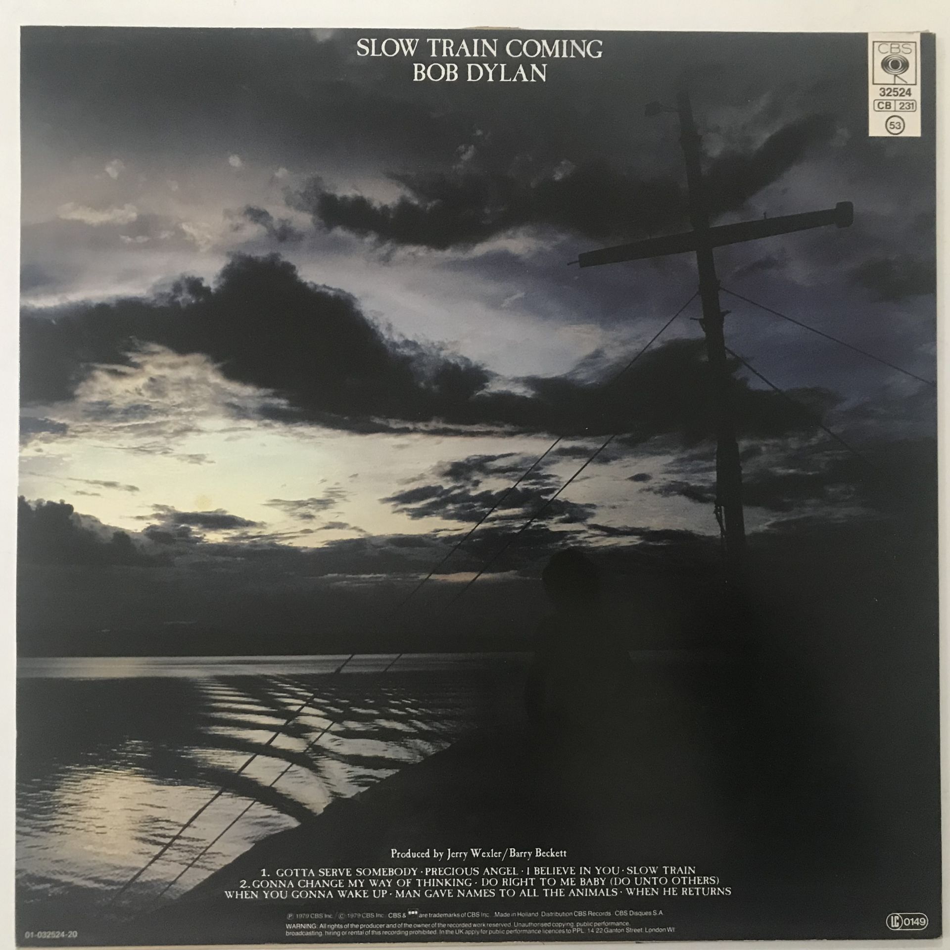 Bob Dylan ‎– Slow Train Coming Plak, CD, DVD Satın Al