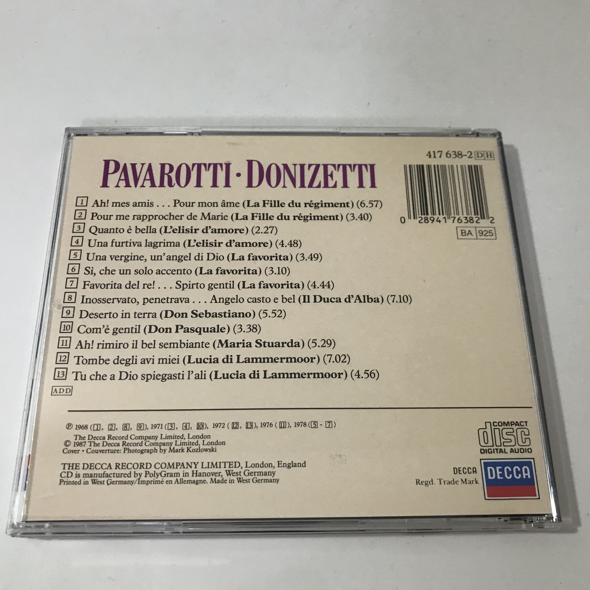 Luciano Pavarotti – Donizetti Plak, CD, DVD Satın Al