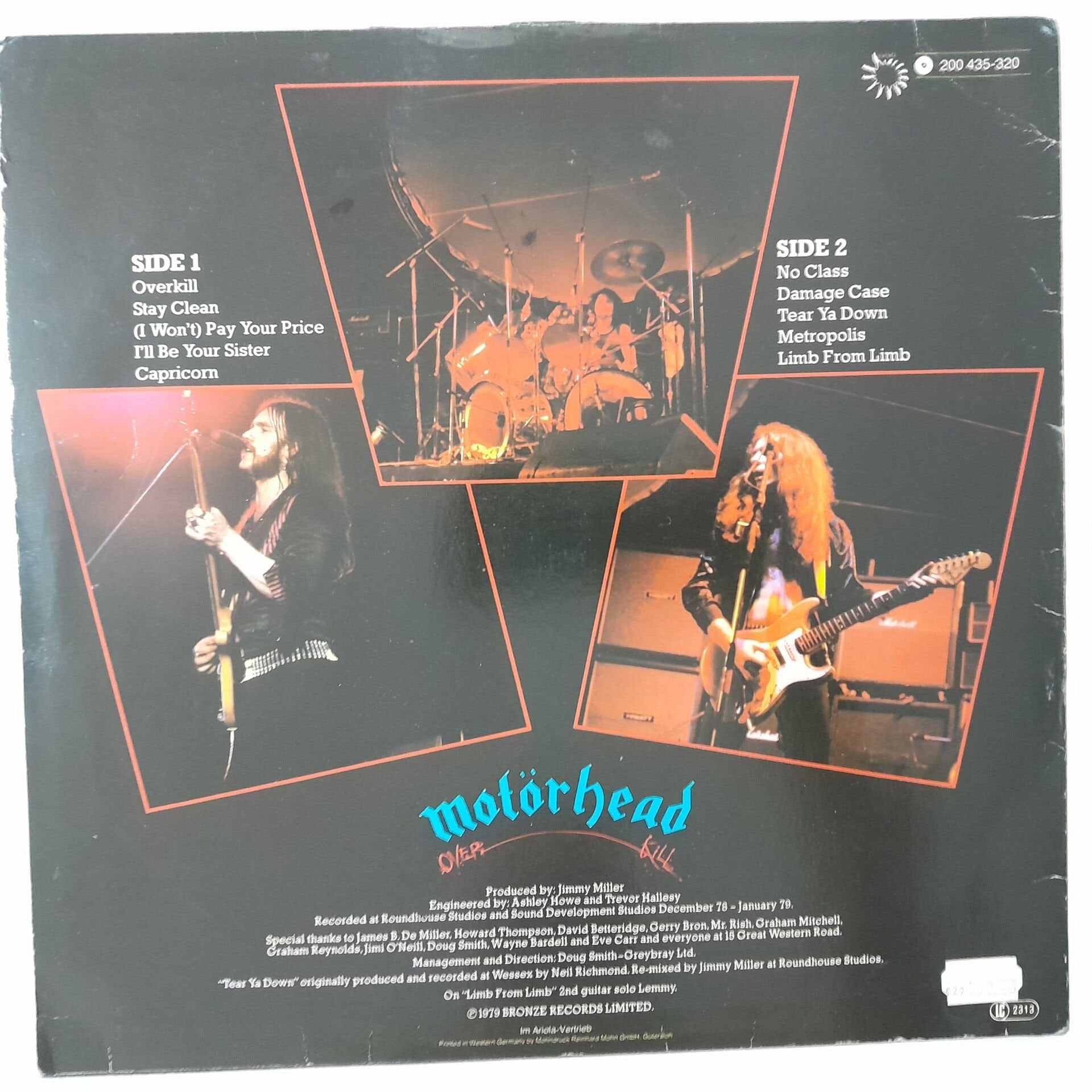 Motörhead – Overkill Plak, CD, DVD Satın Al