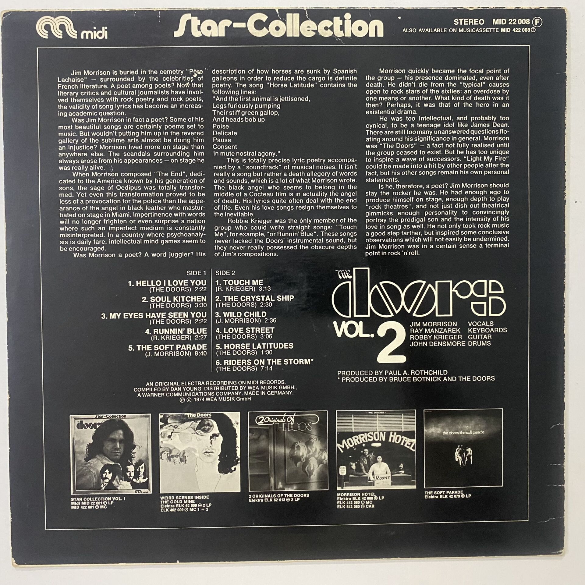 The Doors ‎– Star-Collection Vol.2 Plak, CD, DVD Satın Al