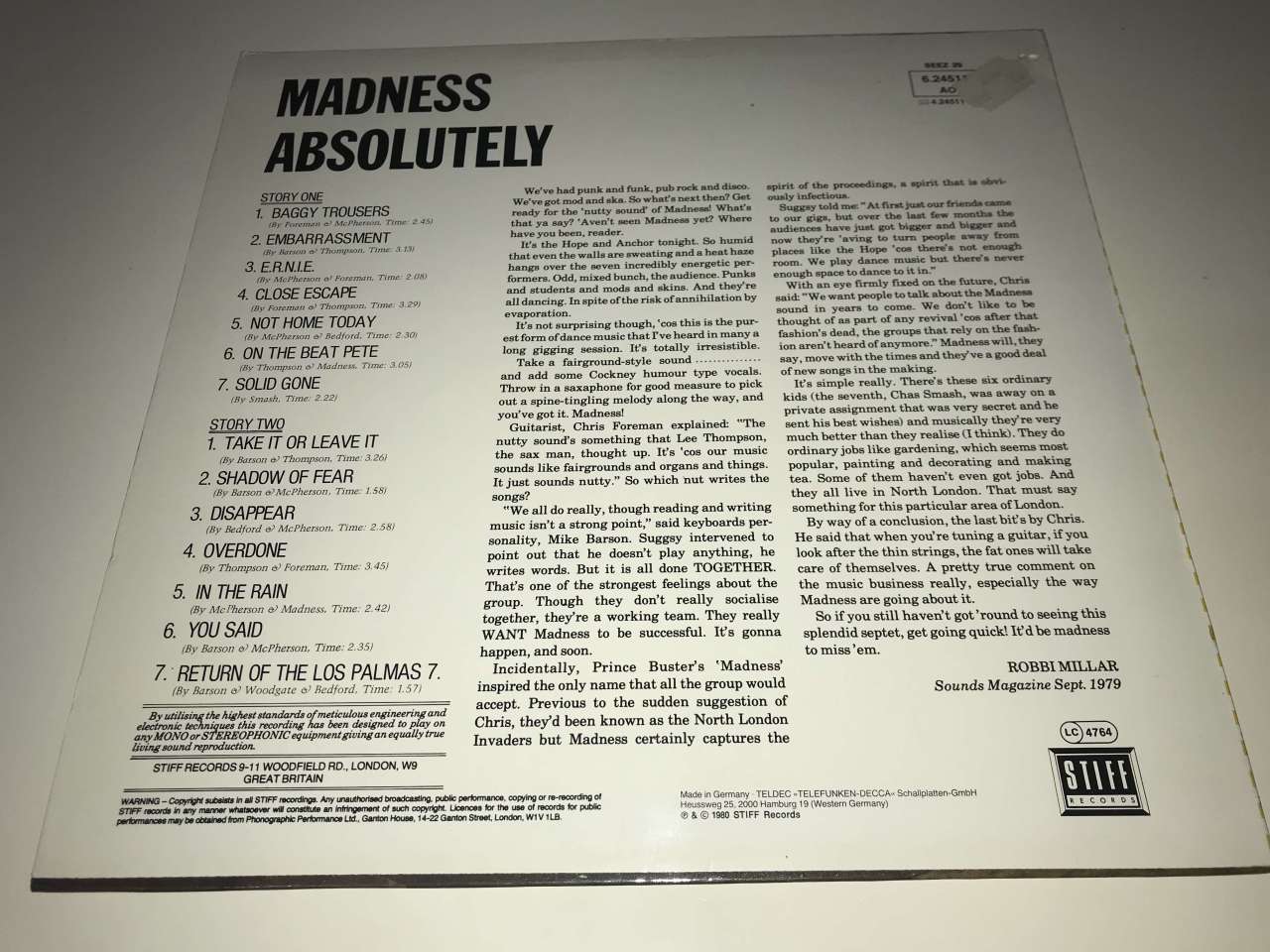 Madness ‎– Absolutely Plak, CD, DVD Satın Al