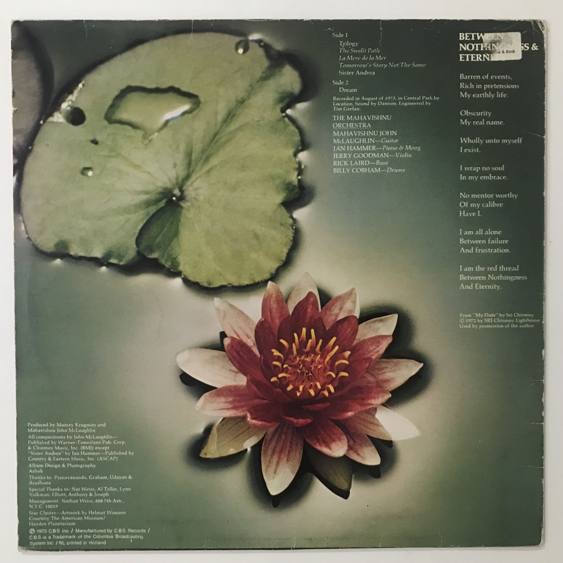 Mahavishnu Orchestra – Between Nothingness & Eternity Plak, CD, DVD ...