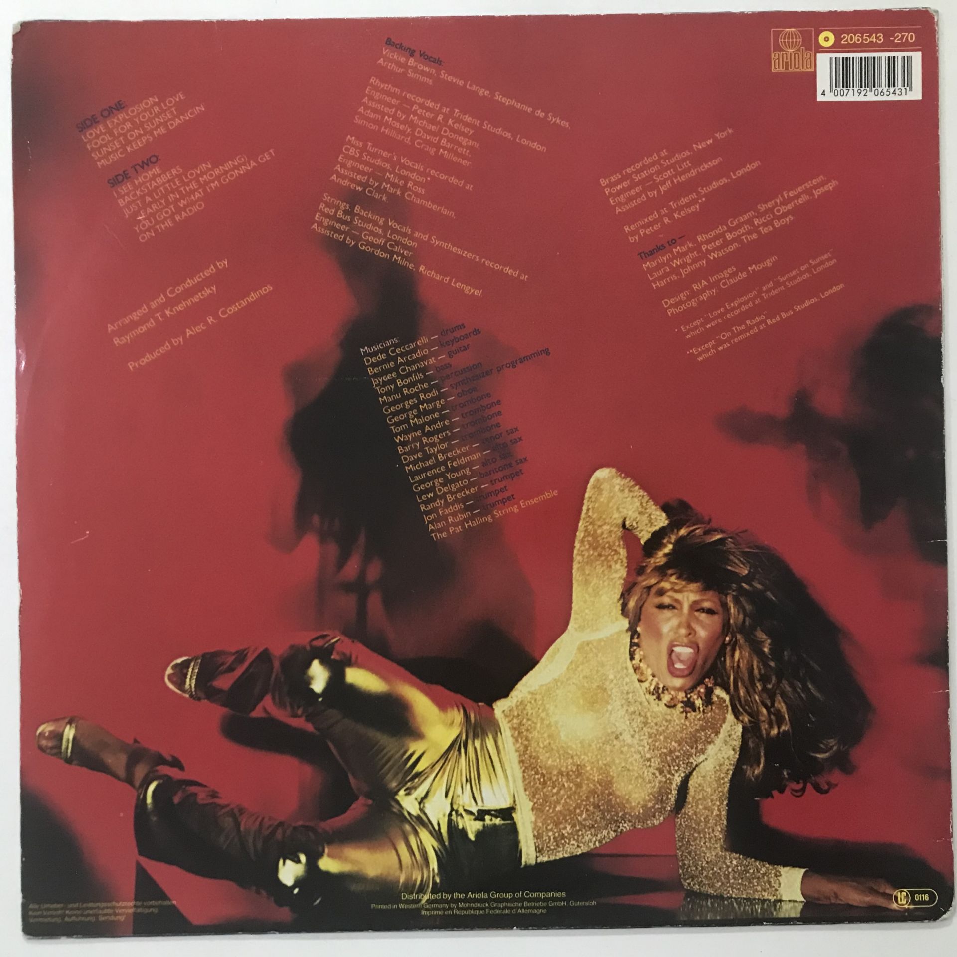 Tina Turner – Love Explosion Plak, CD, DVD Satın Al