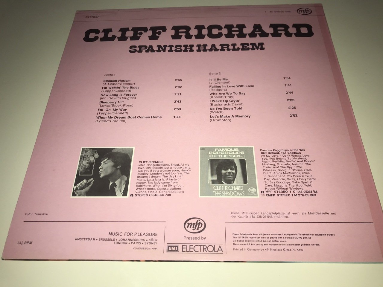 Cliff Richard ‎– Spanish Harlem Plak, CD, DVD Satın Al