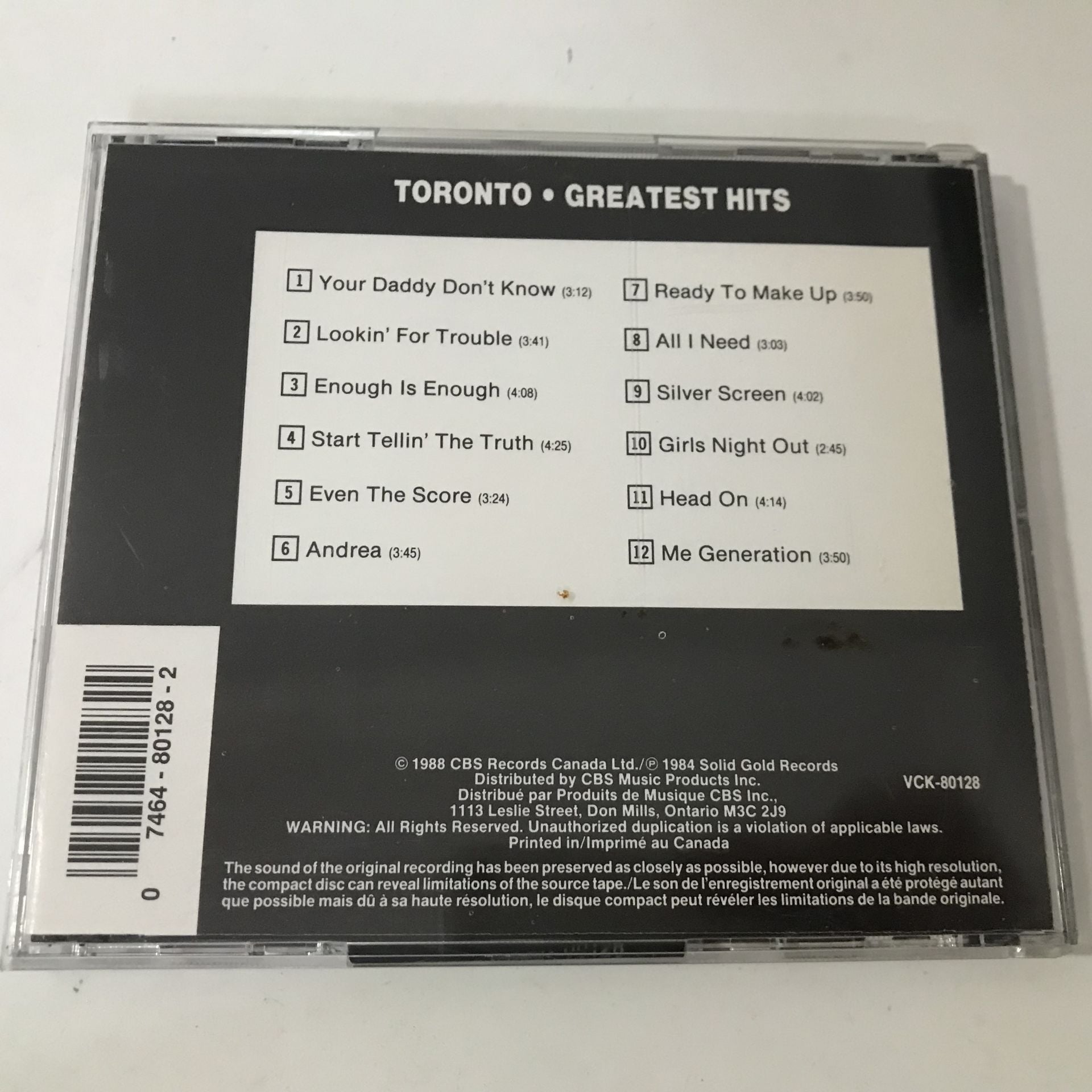 Toronto – Greatest Hits Plak, CD, DVD Satın Al